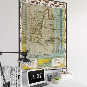 History of the Civil War in the United States| Chart of the History of ...