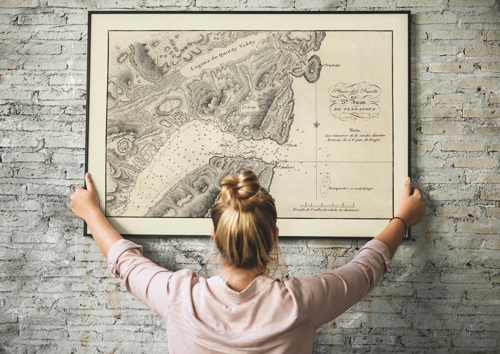 Nautical Chart of the Port of St John 1818 Old Map Wall | Etsy