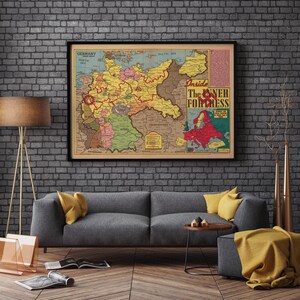 World War 2 Map Print| Poster Print| WW2 Maps| Canvas Art| War Maps ...