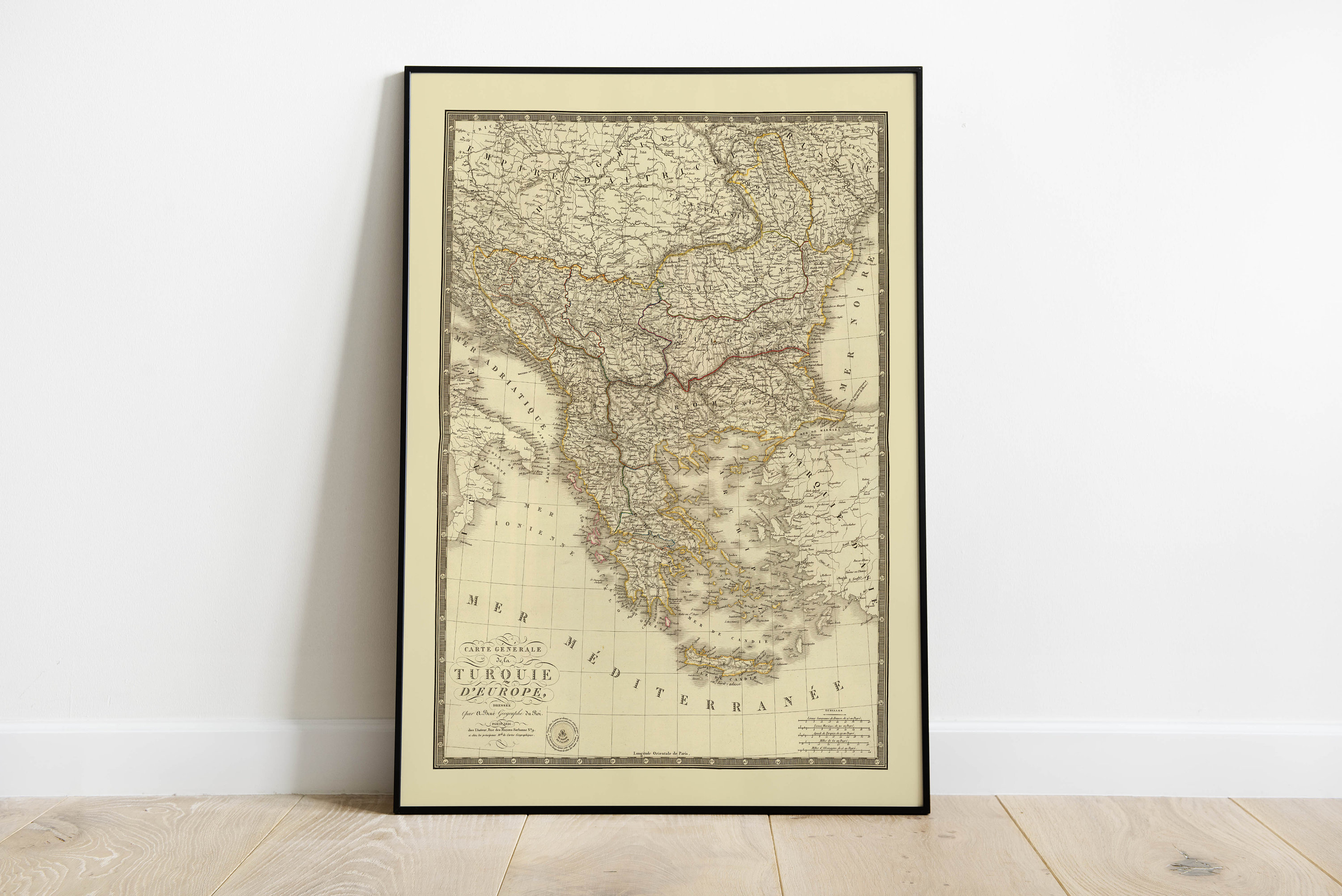 Ottoman Empire in Europe Historical Map 1826: Vintage Wall Art - Etsy
