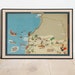Nahariya Map Print Israel Map Posters Canvas Print Wall Art Pull Down ...