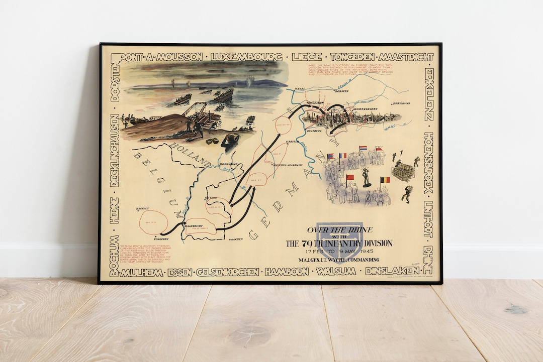 Europe World War 2 Map Print Poster Print WW2 Maps Canvas Art War Maps ...