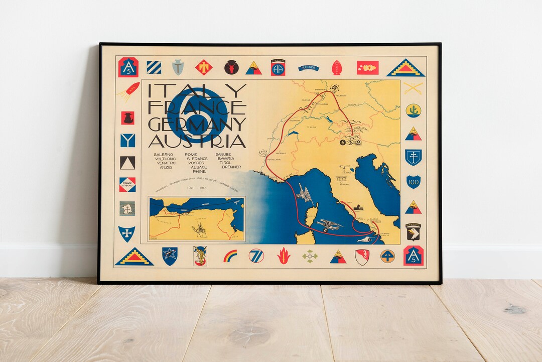 Propaganda Map of Europe During World War 2| WW2 Europe Map Print ...