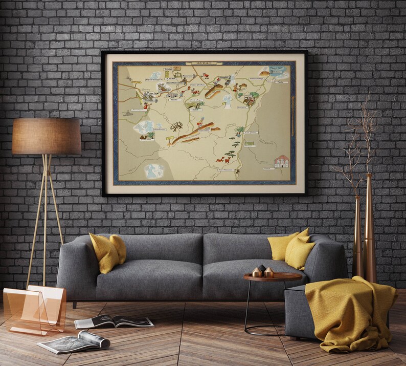 Avdat Map Print Israel Map Posters Canvas Print Wall Art - Etsy
