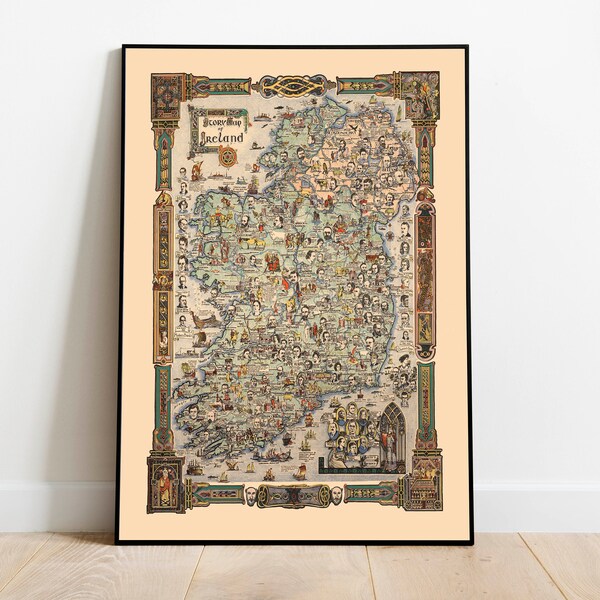 1936 Vintage Map - Etsy
