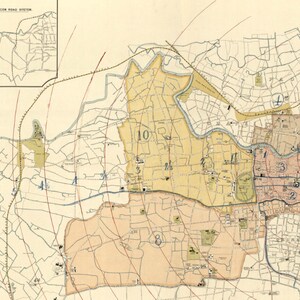 Shanghai Map Shanghai Old Map Shanghai City Map China Map - Etsy