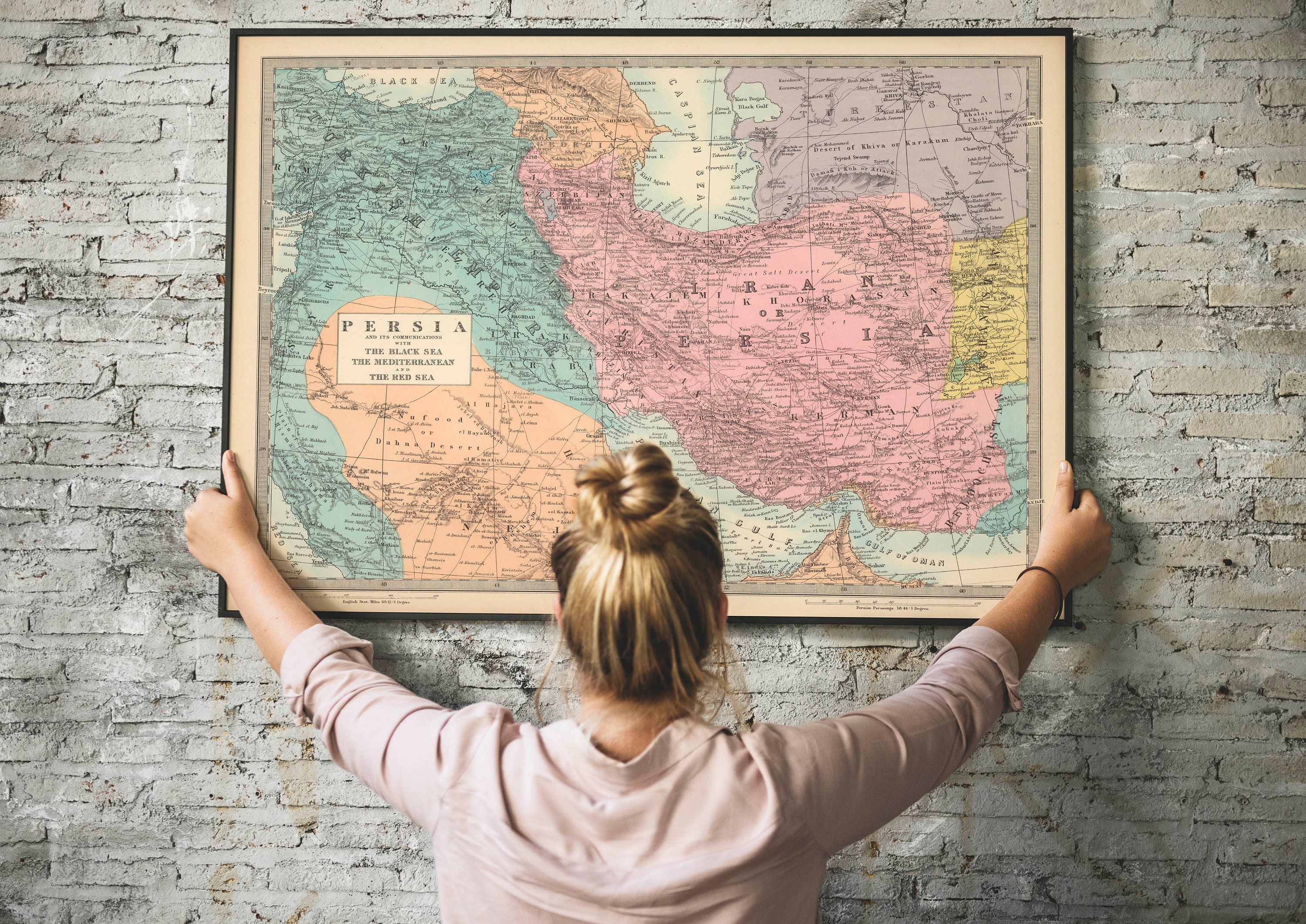 Map of Persia 1872 Old Map Wall Decor Vintage Map Wall Art - Etsy