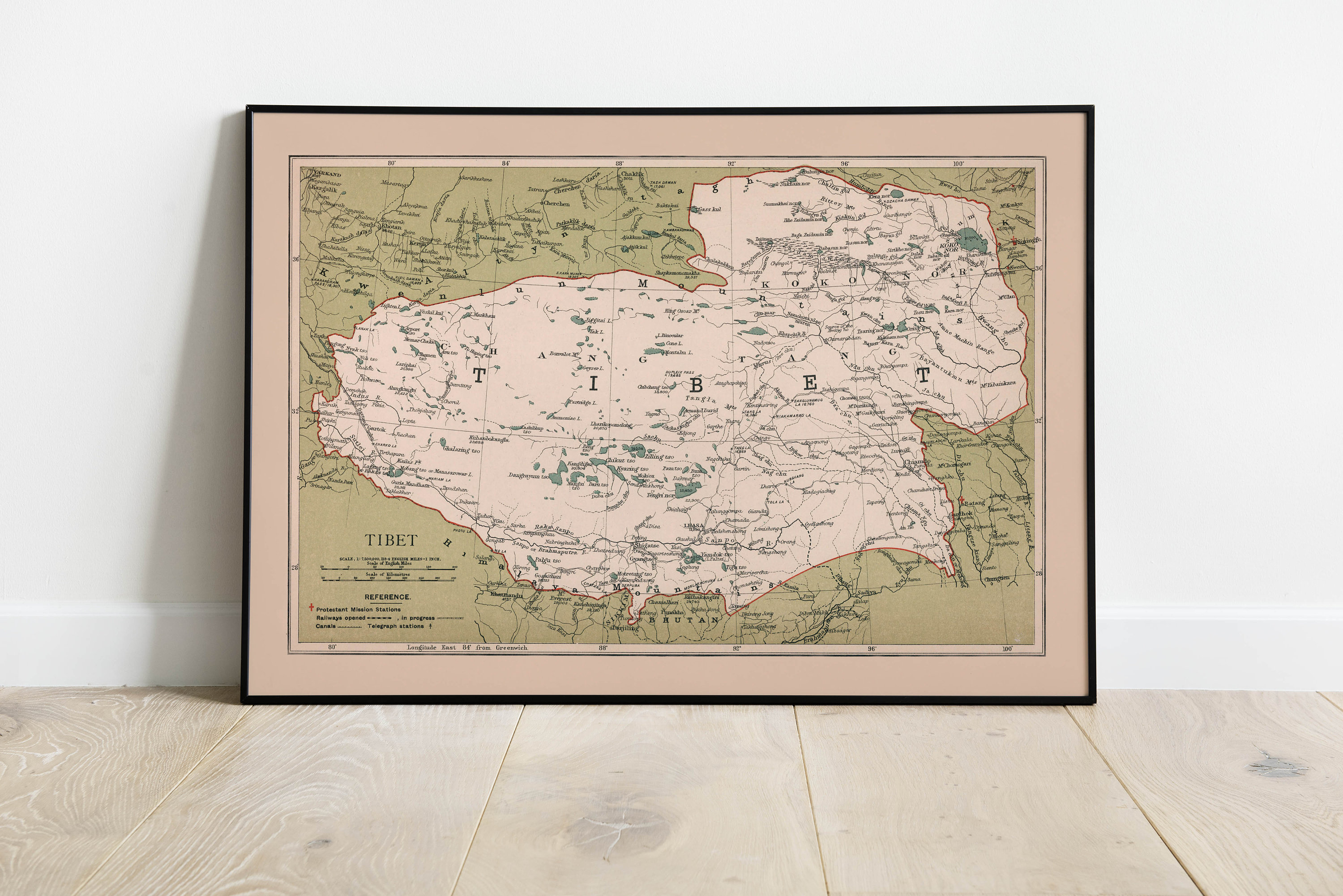Detailed Map Of Tibet
