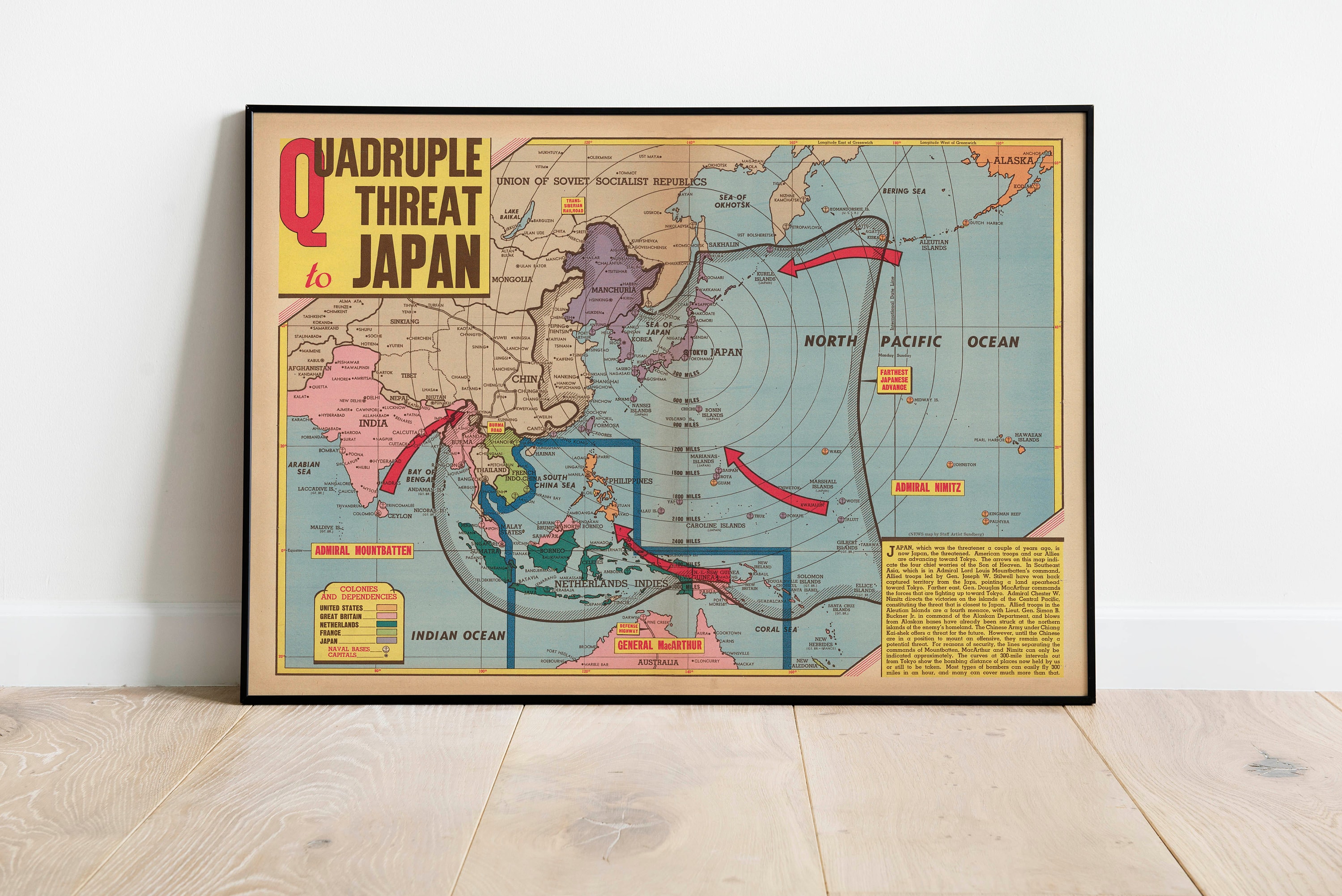 War World Map Japan