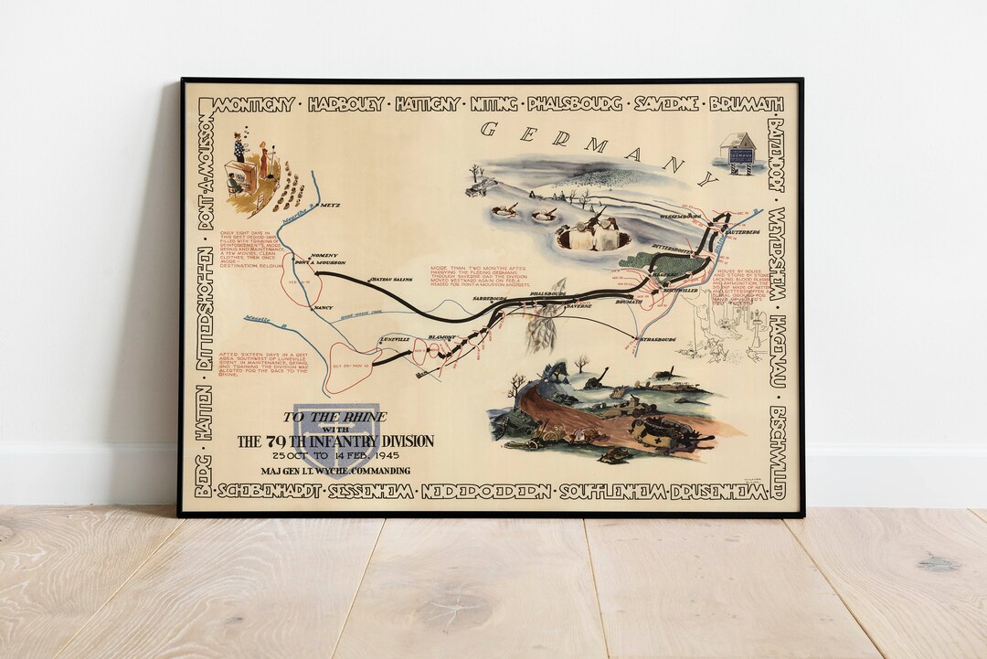 Europe World War 2 Map Print| Poster Print| WW2 Maps| Canvas Art| War ...