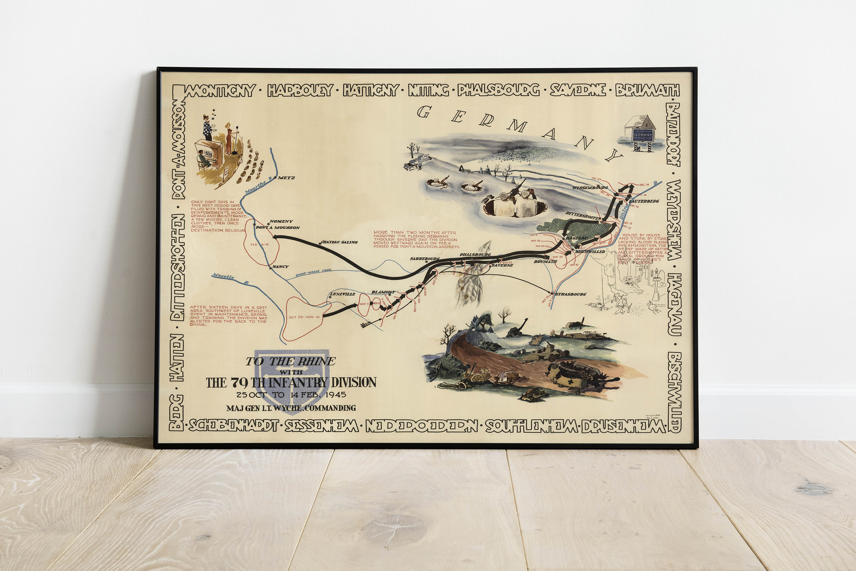 Europe World War 2 Map Print Poster Print WW2 Maps Canvas - Etsy