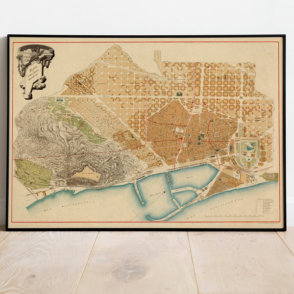 Framed Barcelona Art - Etsy