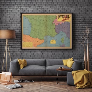 World War 2 Map Print Poster Print WW2 Maps Canvas Art War - Etsy
