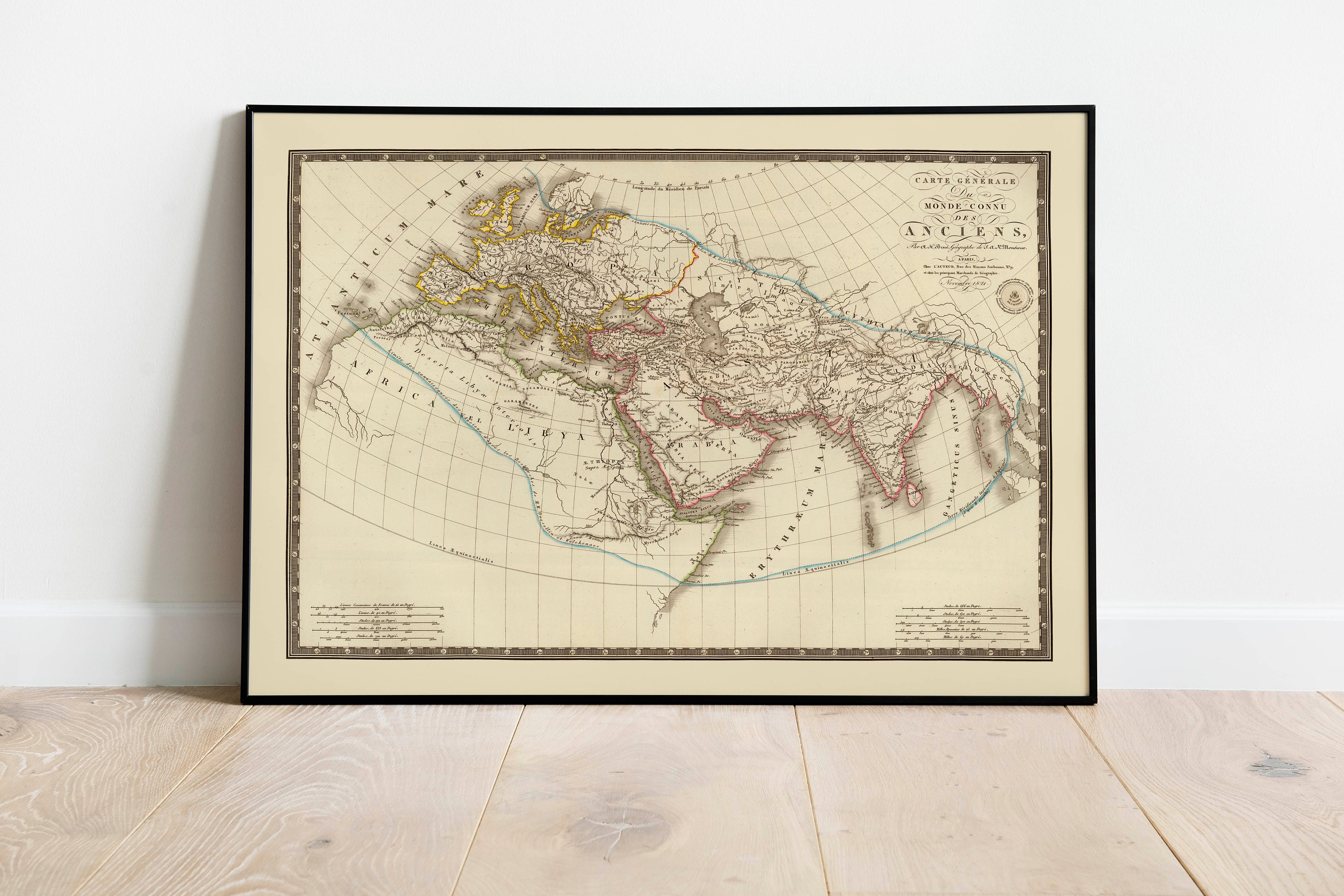 Historical Map of Ancient World Old Map Wall Decor Vintage - Etsy