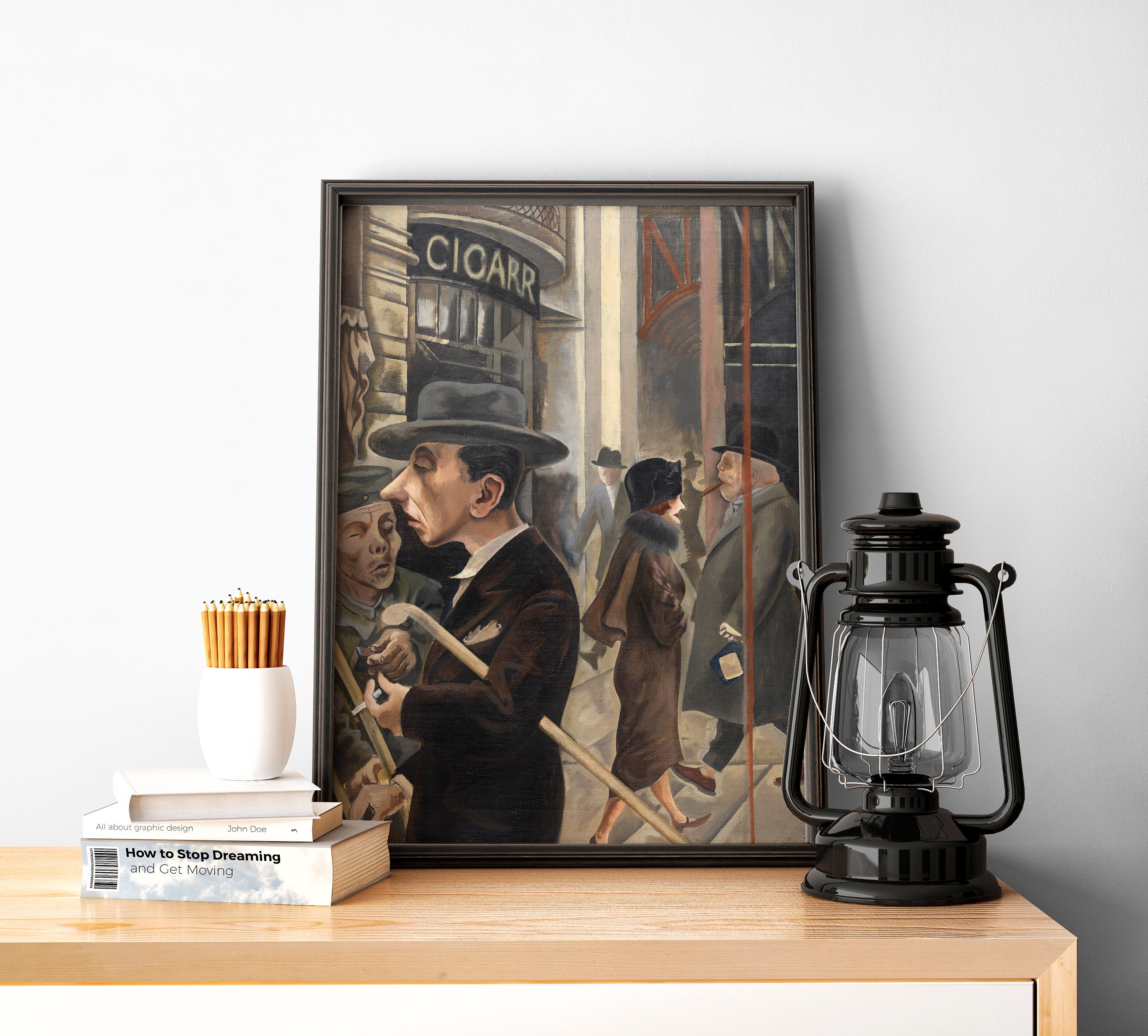 Modern Art Print George Grosz Street Scene Gallery Wall | Etsy