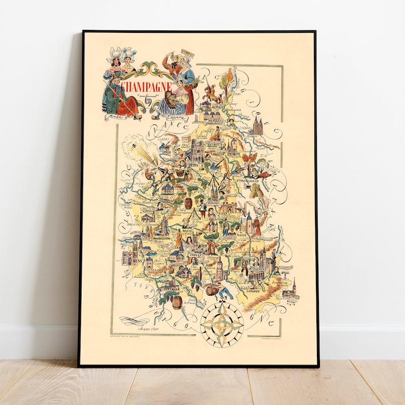 Champagne Poster - Etsy