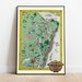 Map of West Point, New York Vintage USA Wall Map Prints Canvas Wall Art ...