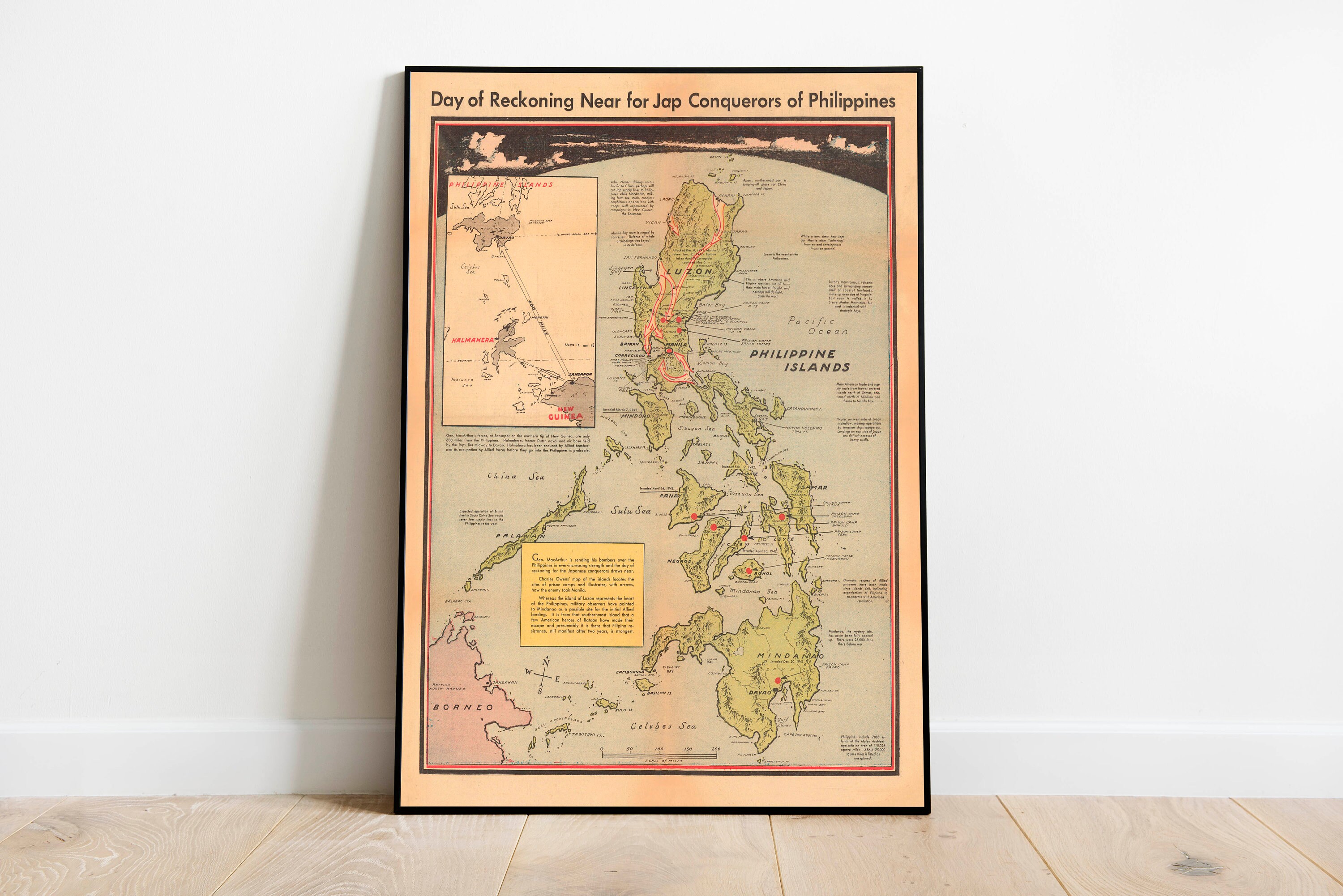 World War 2 Map Print Poster Print WW2 Maps Canvas Art War - Etsy