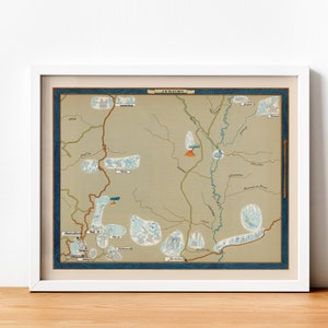 Jericho Map Print Israel Map Posters Canvas Print Wall Art | Etsy