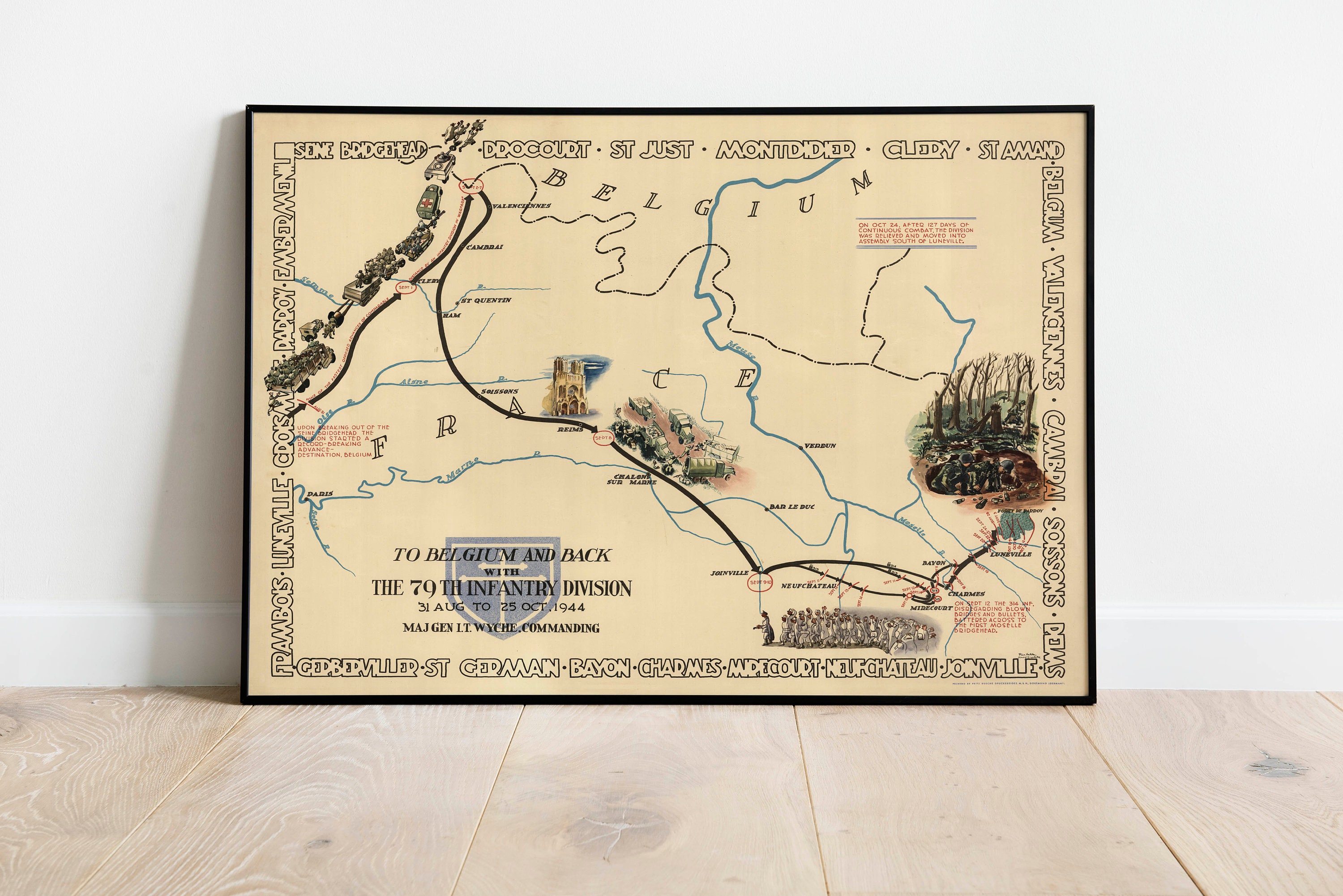 Europe World War 2 Map Print Poster Print WW2 Maps Canvas - Etsy
