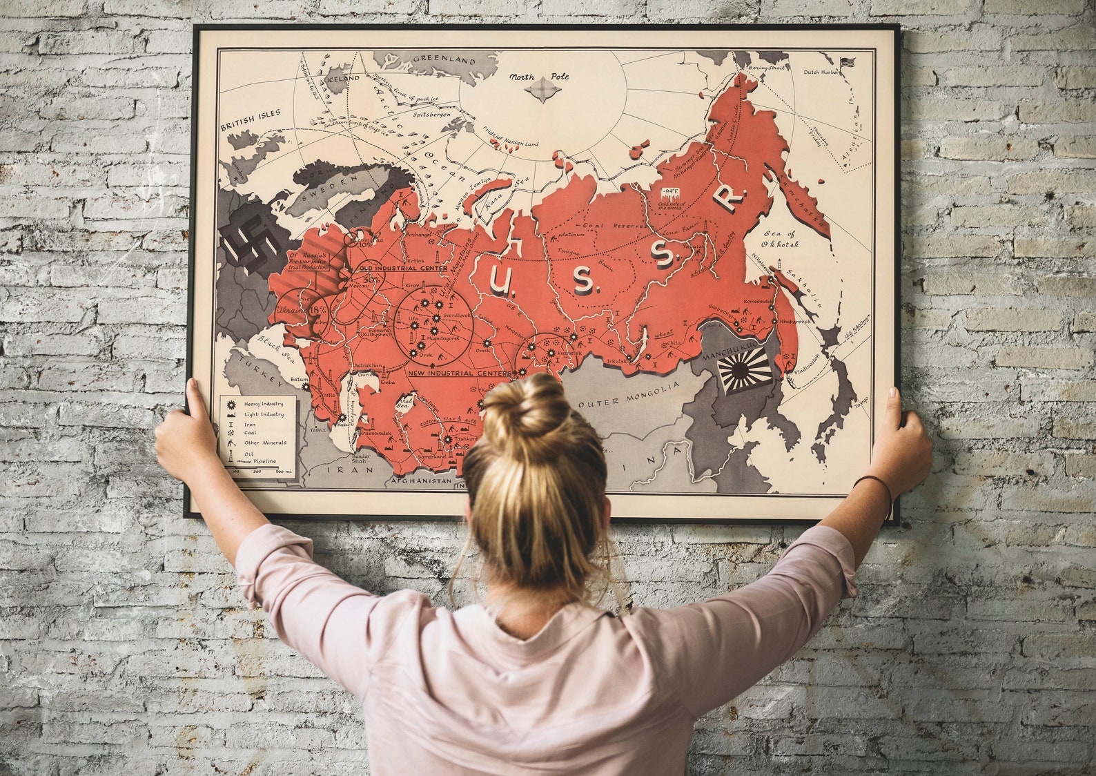 Map of the Soviet Union 1941 Old Map Wall Decor Soviet | Etsy