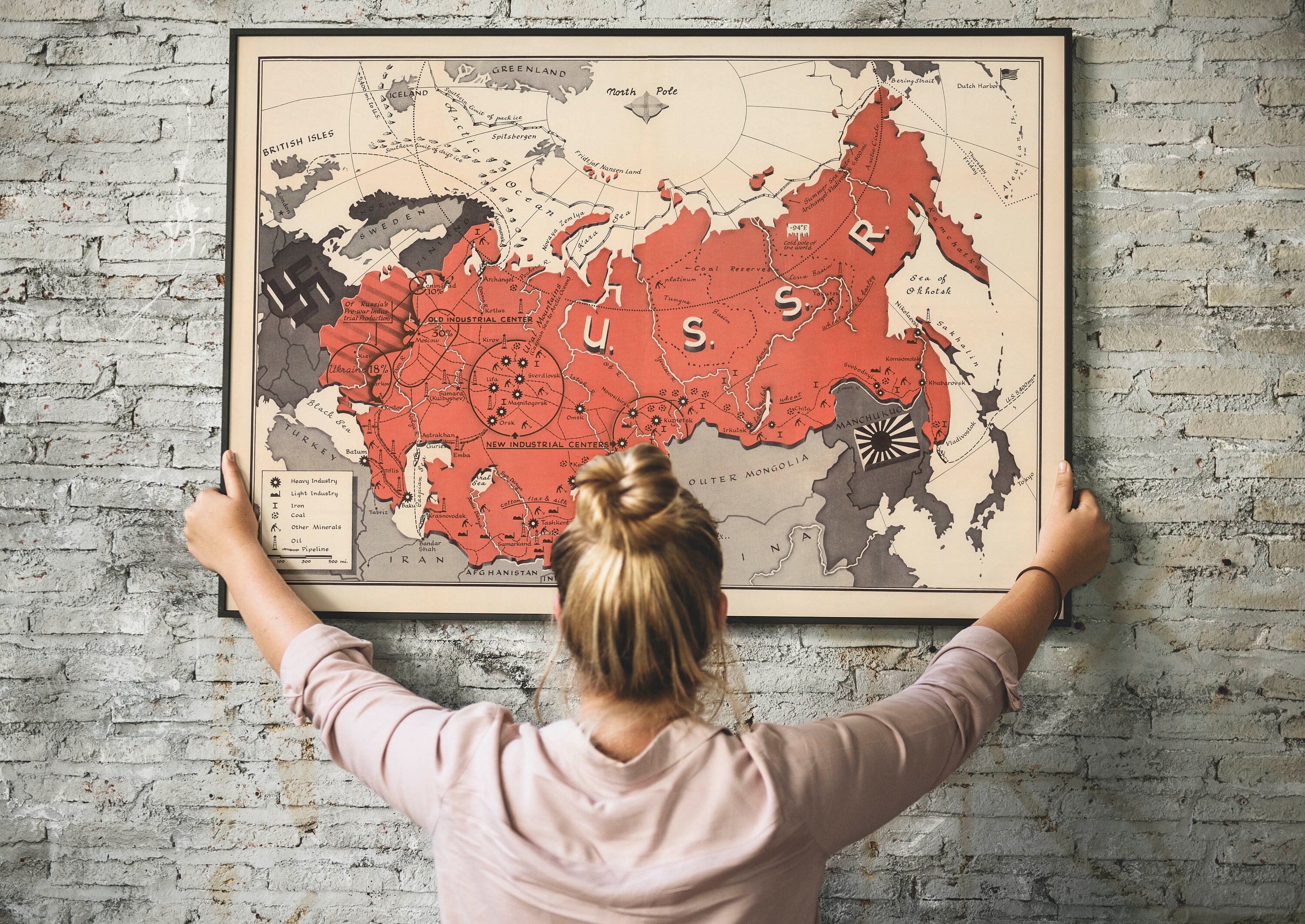 Map of the Soviet Union 1941 Old Map Wall Decor Soviet | Etsy