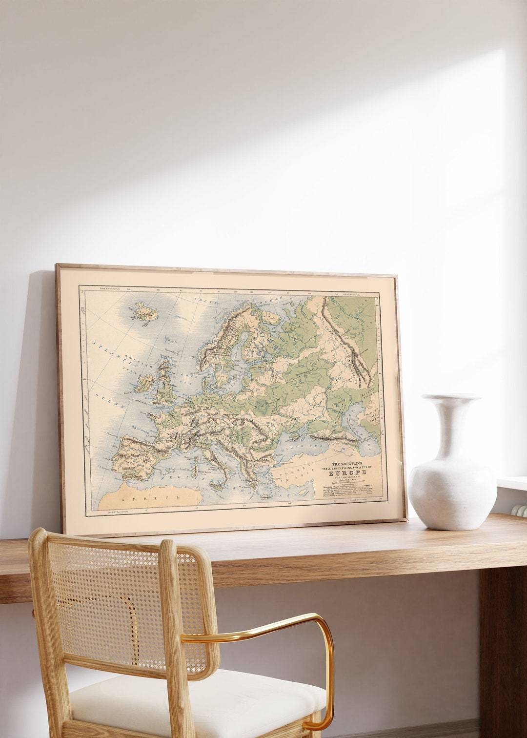 Composite Map of Prussia 1861| Old Map Wall Decor| Vintage Map Wall Art ...