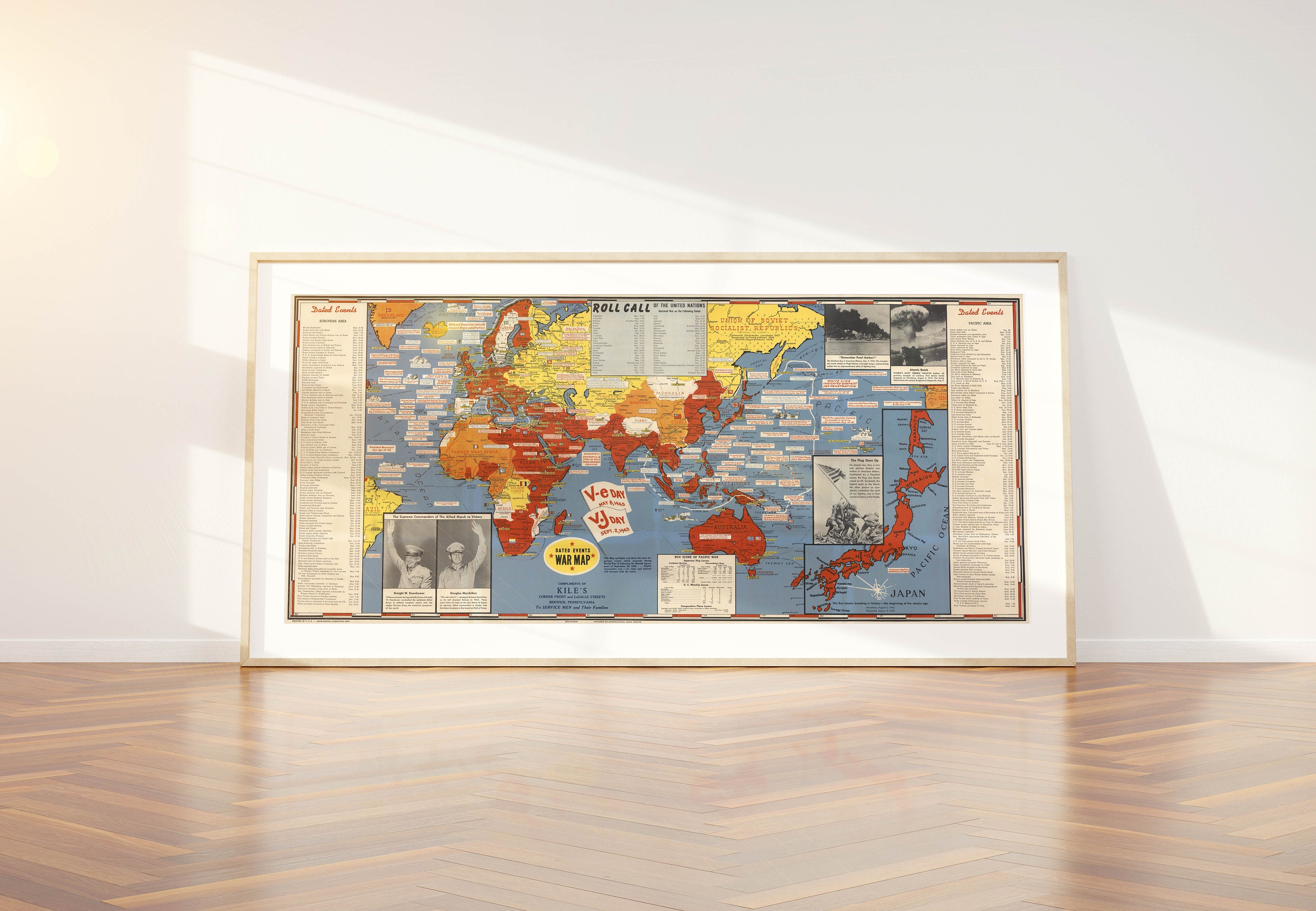 World War Ii Dated Events Pictorial Map Wwii Map World Map - Etsy Australia