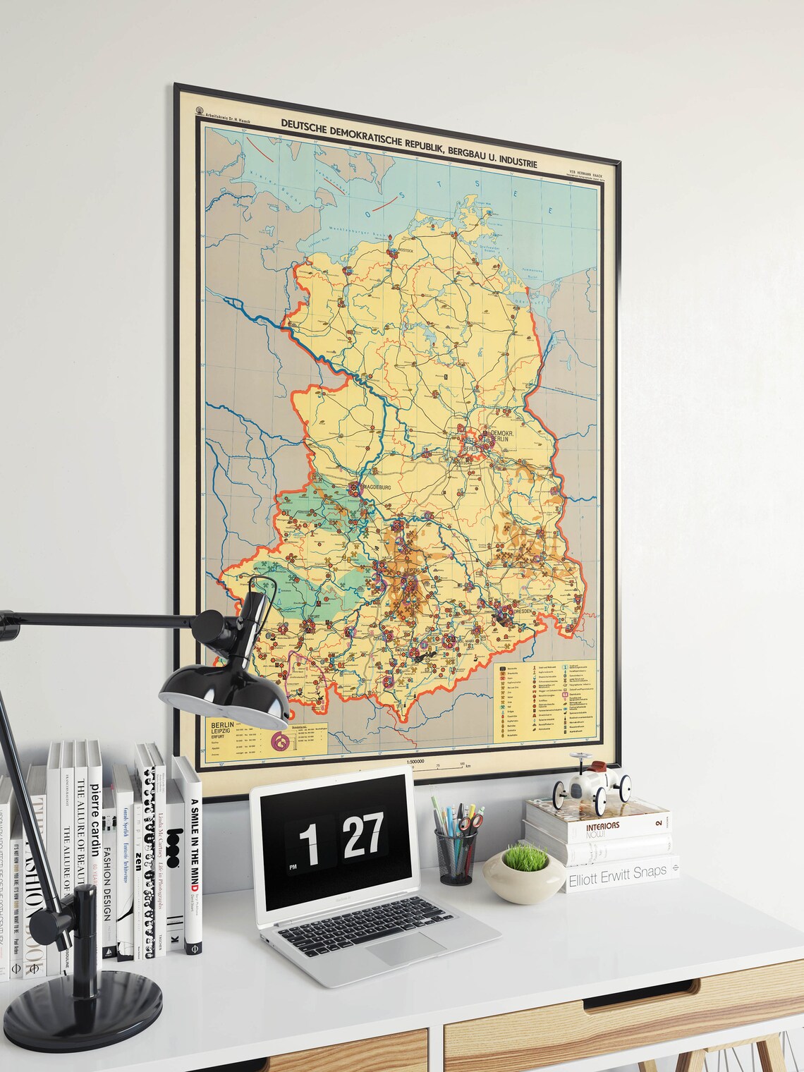 Map of East Germany Post World War 2 Germany Map Print - Etsy