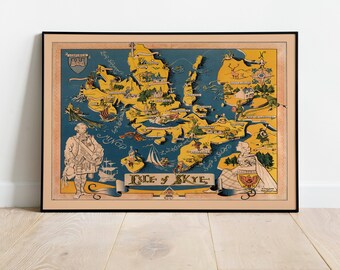 SALE Isle of Skye Illustrated Map - Etsy