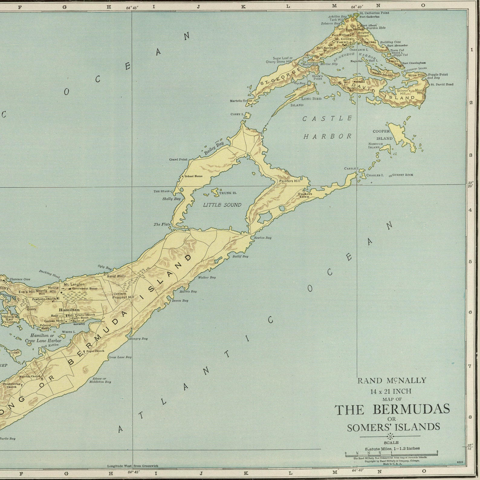Pictorial Map of Bermuda Bermuda Map Wall Art Canvas Print | Etsy