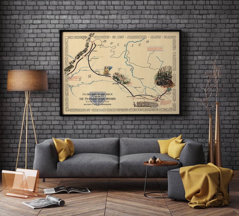 Europe World War 2 Map Print Poster Print WW2 Maps Canvas - Etsy