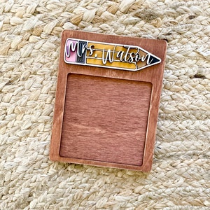 Personalized Post It Note Holder - Etsy