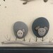 Pebble Art Sheep Driftwood Pebbles Wall Art Birds - Etsy