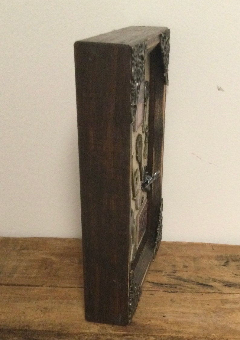 Shadow Box Antique Keys Embellishments 5x7 Shabby - Etsy