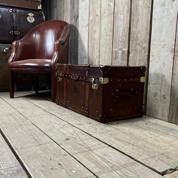 Leather Trunk - Etsy