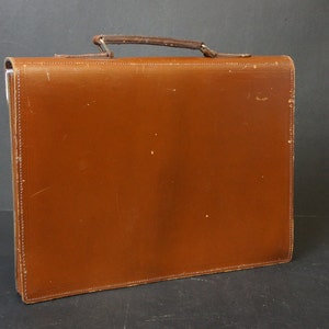 Tailored Vintage Leather & Chrome English Briefcase - Etsy