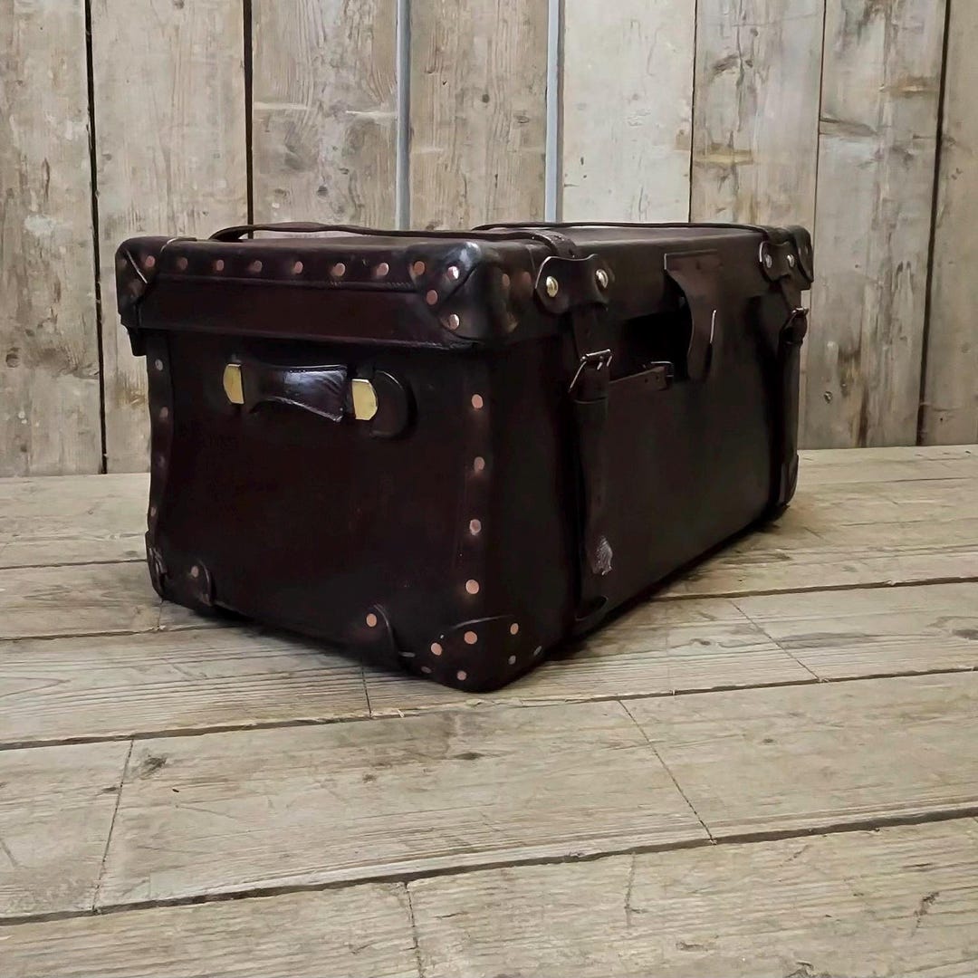 Antique English Cavalry Boot Trunk by Peal & Co LONDON - Etsy