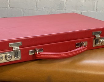 Red Attache Case | Etsy
