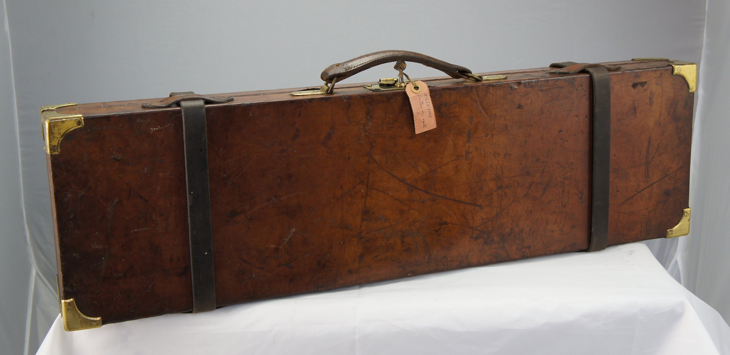 Outstanding English Oak & Leather Gun Case - Etsy