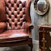 Bespoke Antique Belted Leather Console Side Table - Etsy