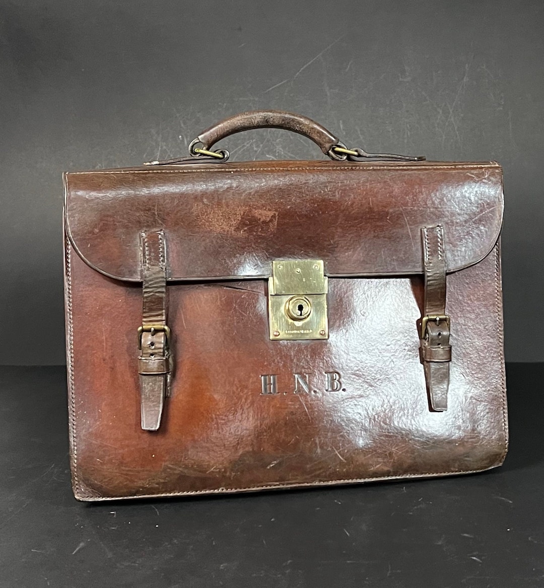 Victorian Gentleman's English Solid Bridle Leather Executives Leather ...