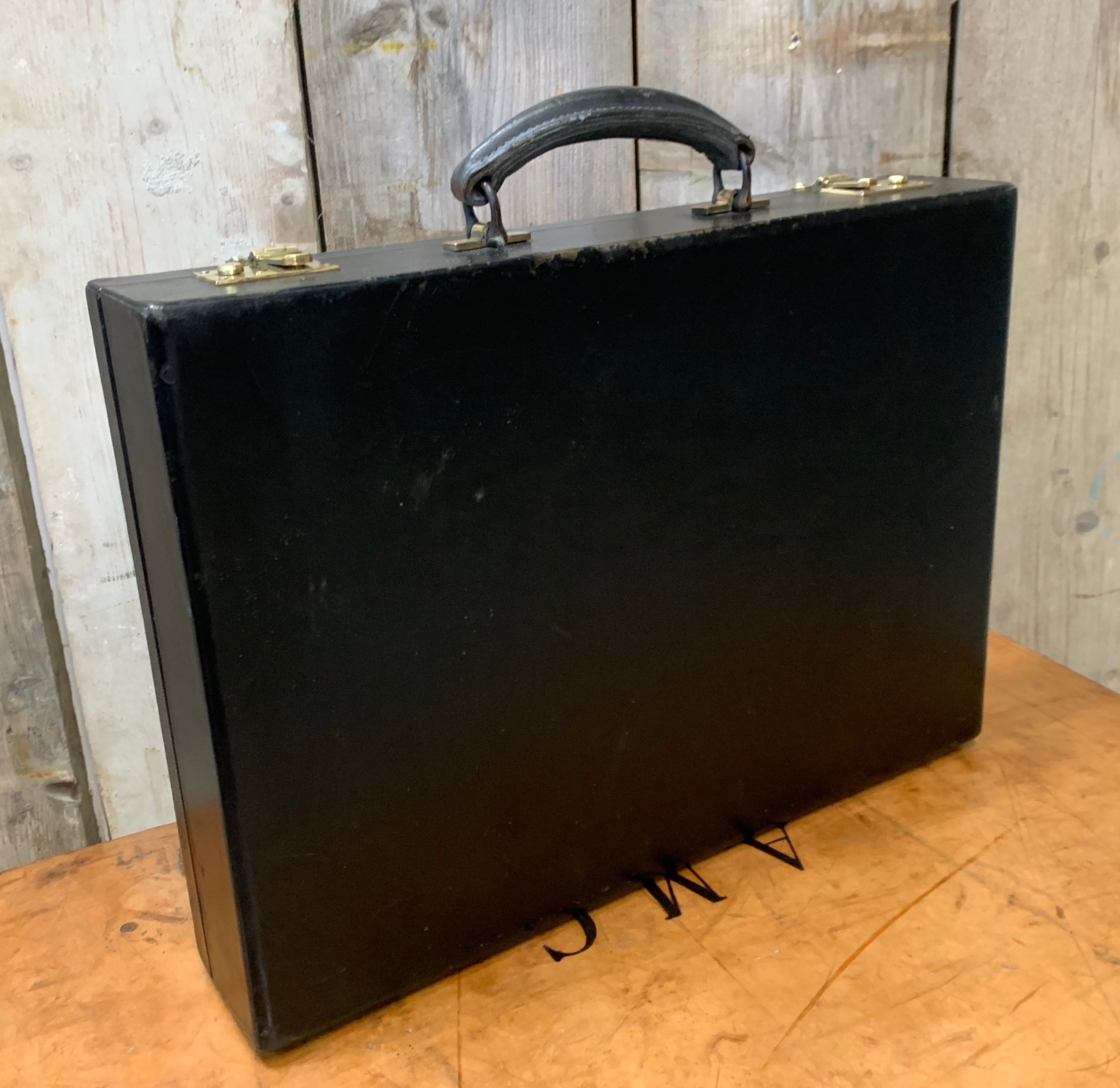 Luxury Black Leather Executives Briefcase Attache by Papworth - Etsy
