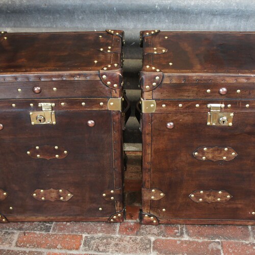 Handmade Occasional Side Table Trunks With Antique Green - Etsy