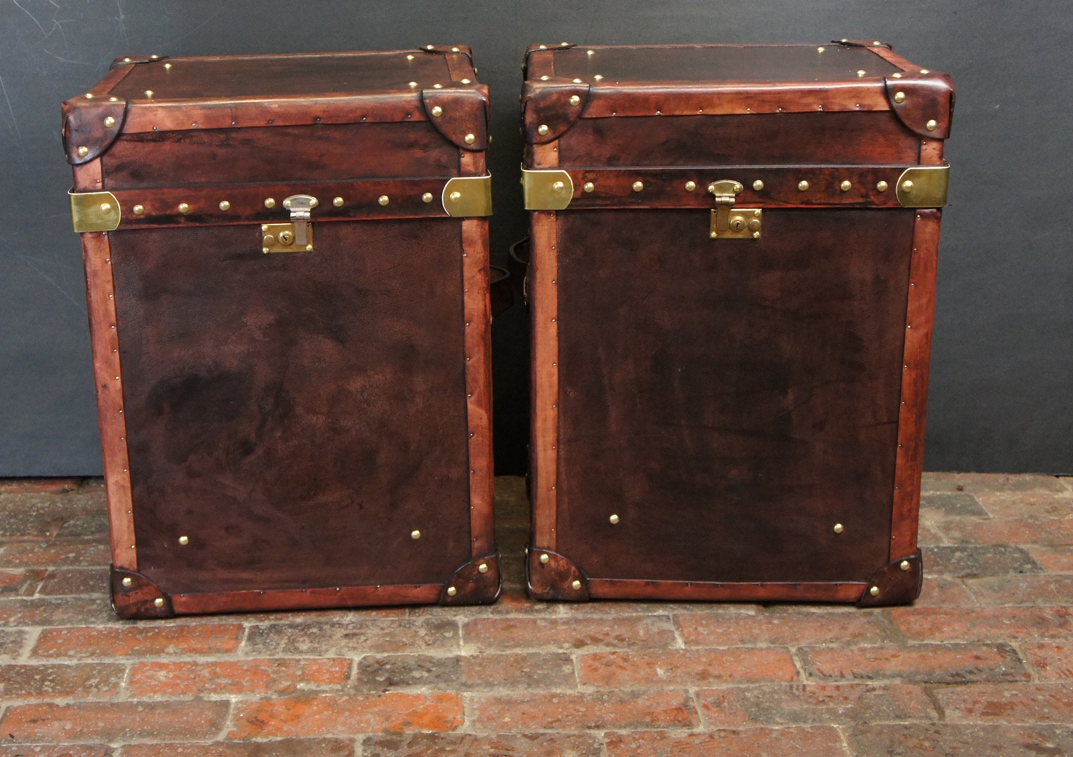 English Handmade Side Table Campaign Chests | Etsy