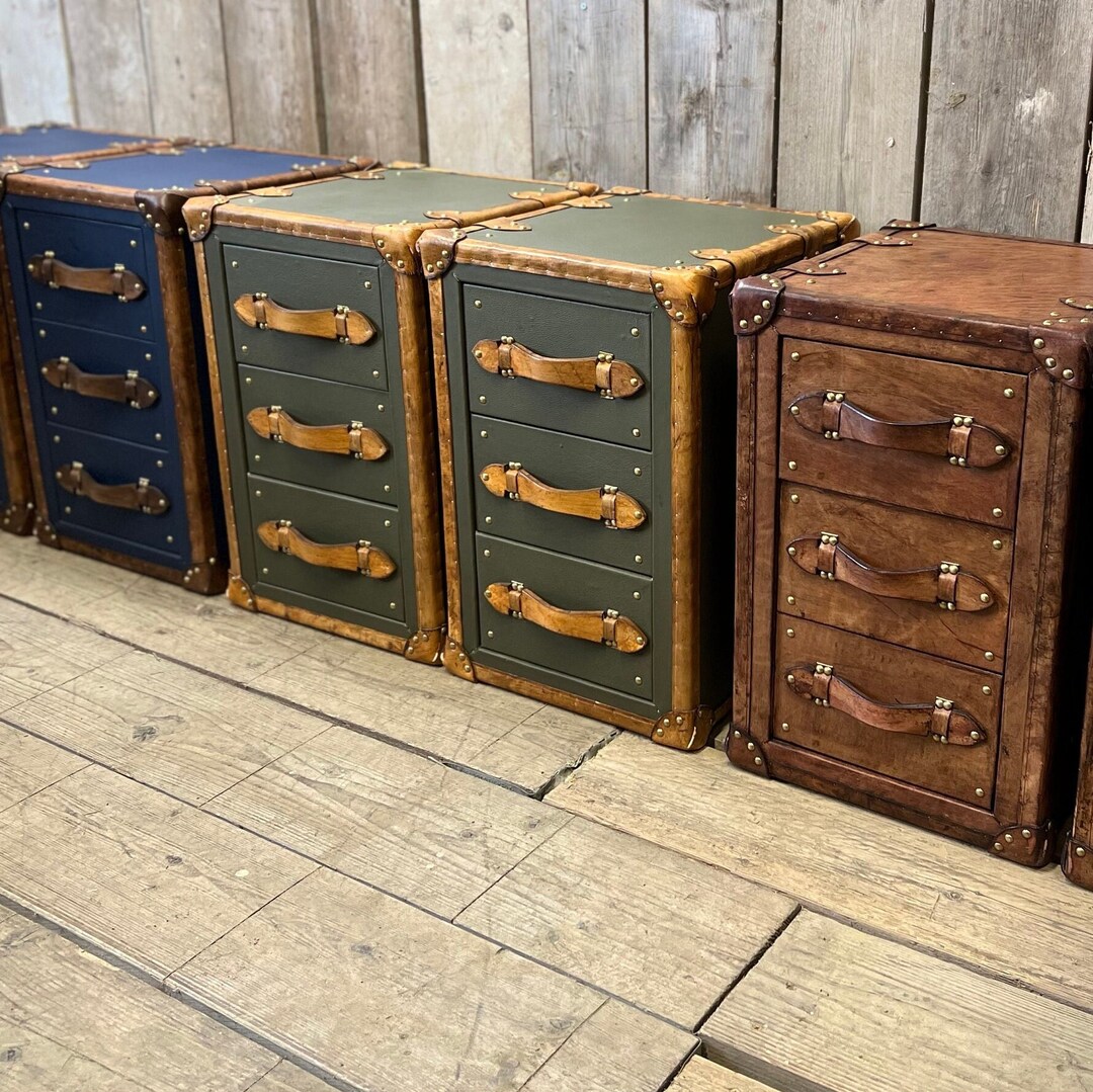 Handmade Leather Nightstands - Etsy