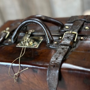 English Antique Victorian Portmanteau Travel Suitcase - Etsy