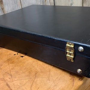 Luxury Black Leather Executives Briefcase Attache by Papworth England ...