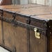 Antique Leather & Brass Bound Luggage - Etsy