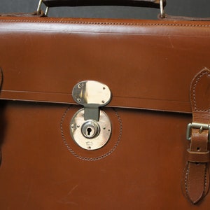 Tailored Vintage Leather & Chrome English Briefcase - Etsy